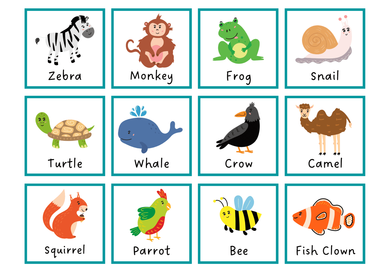Animales en inglés - UP Master